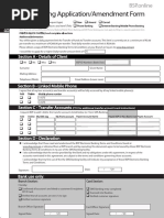 BSP Mobile Banking Application Form | PDF | Mobile Phones | Online Banking