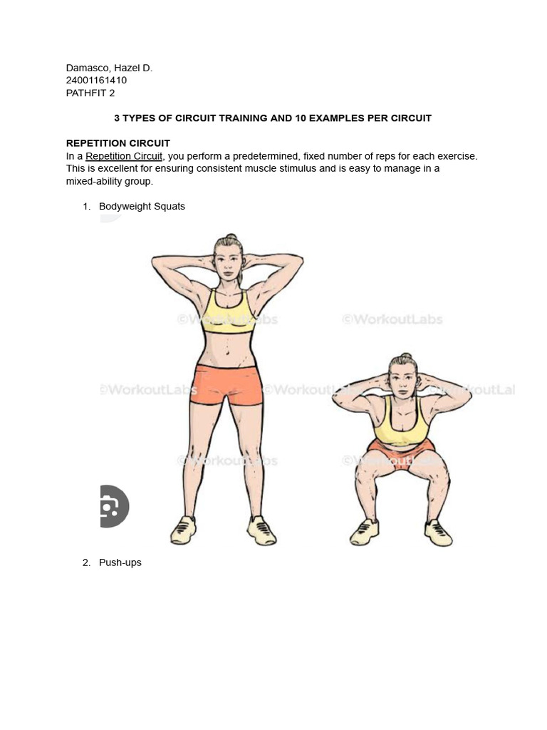 3 Types of Circuit Training | PDF