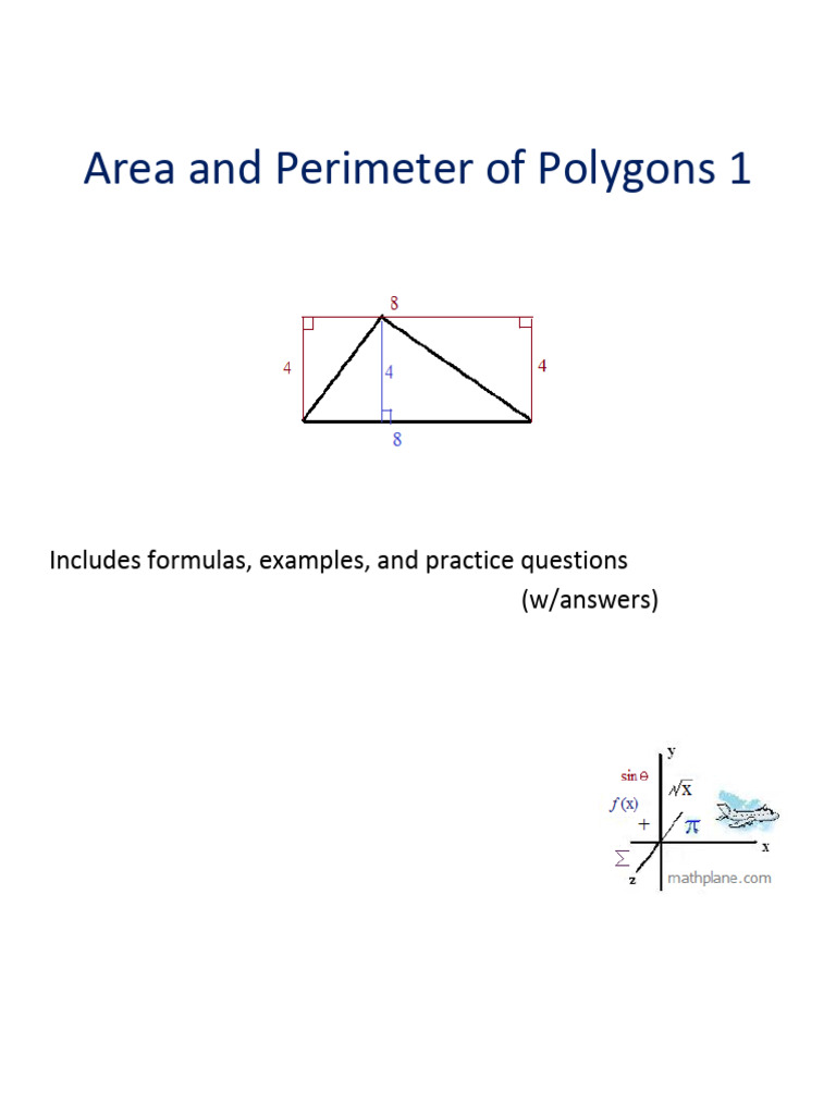 Area and Perimeter of Polygons 1 | PDF