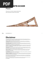 DIY Pallet MTB Kicker Plans | PDF | Risk | Safety
