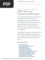 Typical CBR Values for Soils | PDF | Soil | Soil Science