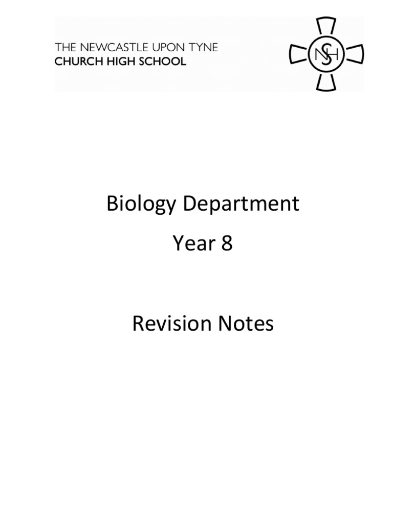 Year 8 Revision Notes | PDF | Pinophyta | Moss