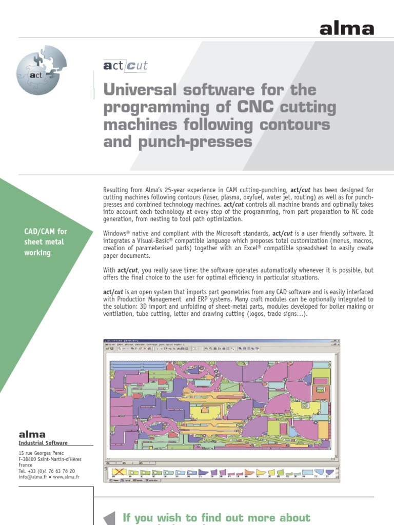 Actcut ENG | PDF | Numerical Control | Computer Aided Design
