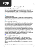 Fire and Ice by Robert Frost | PDF