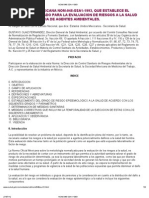 NORMA Oficial Mexicana NOM-047-SSA1-2011, Salud Ambiental-Indices ...