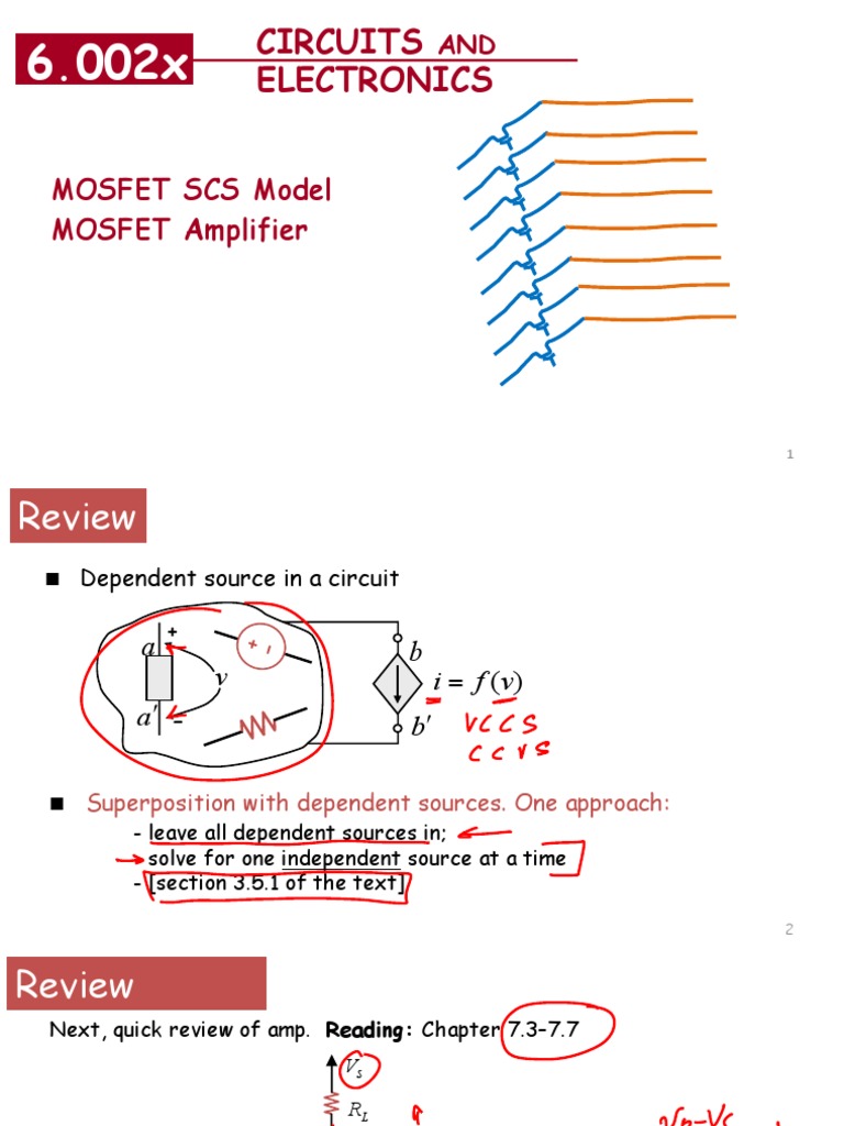 Mosfet Scs Model MOSFET Amplifier | PDF | Amplifier | Mosfet