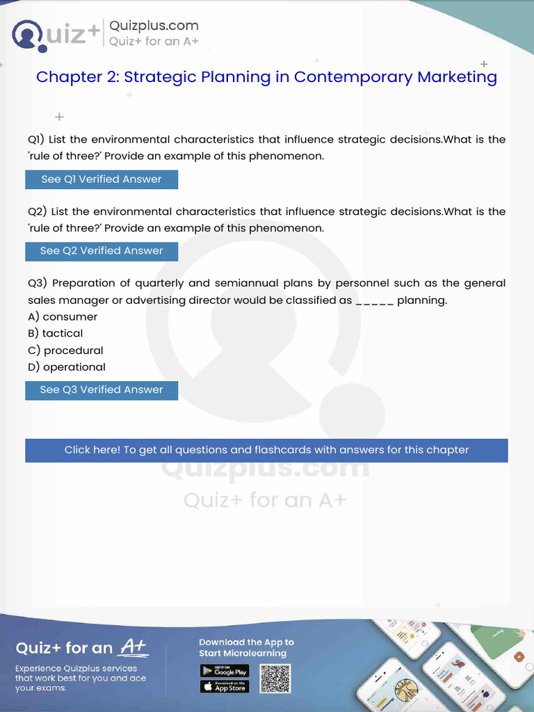 List the Environmental Characteristics That Influence Strategic ...