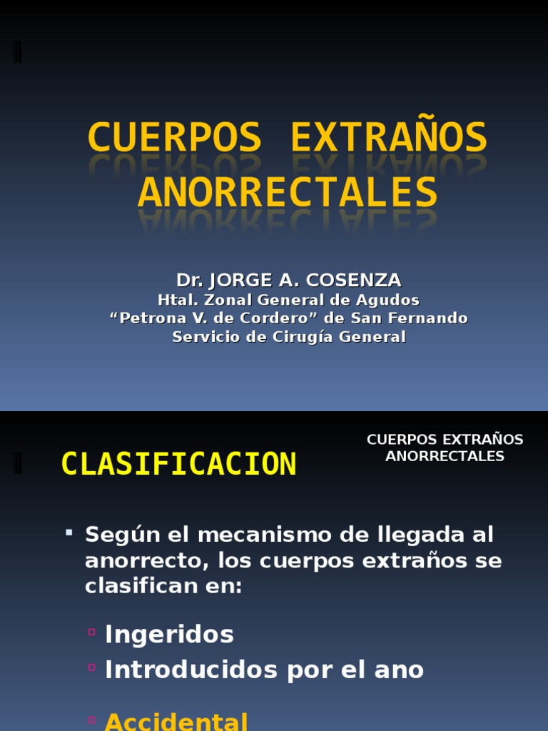 Cuerpo Extraño en Recto | PDF | Sexo anal | Recto