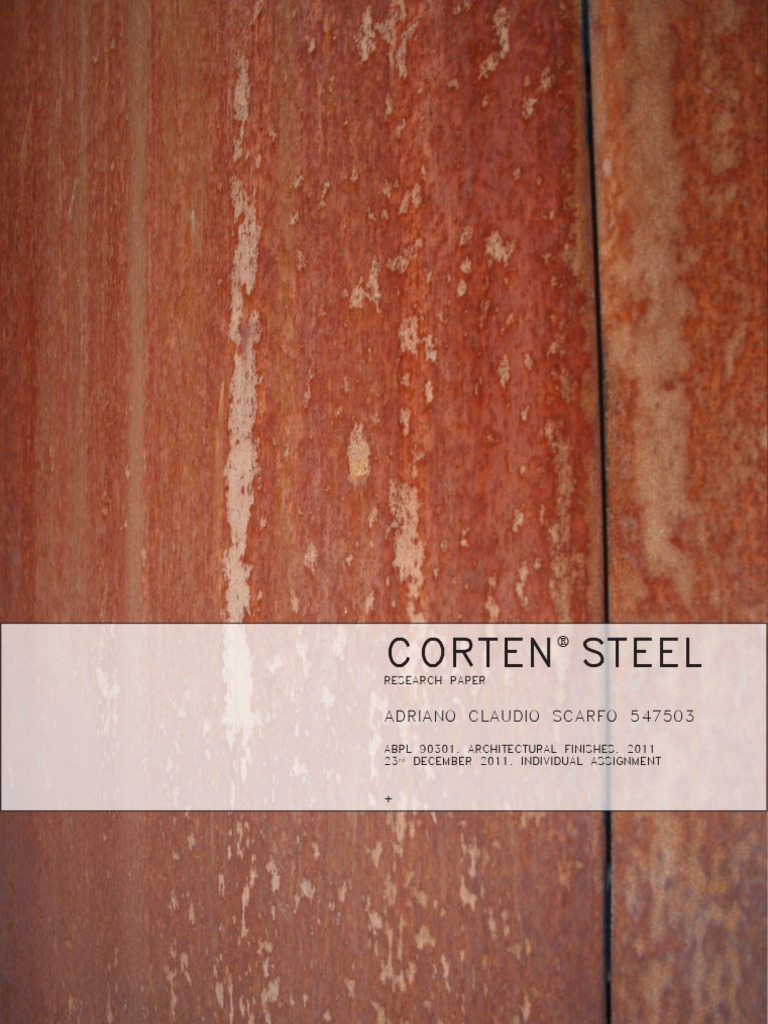 Cor_Ten | Rust | Weathering | Free 30-day Trial | Scribd