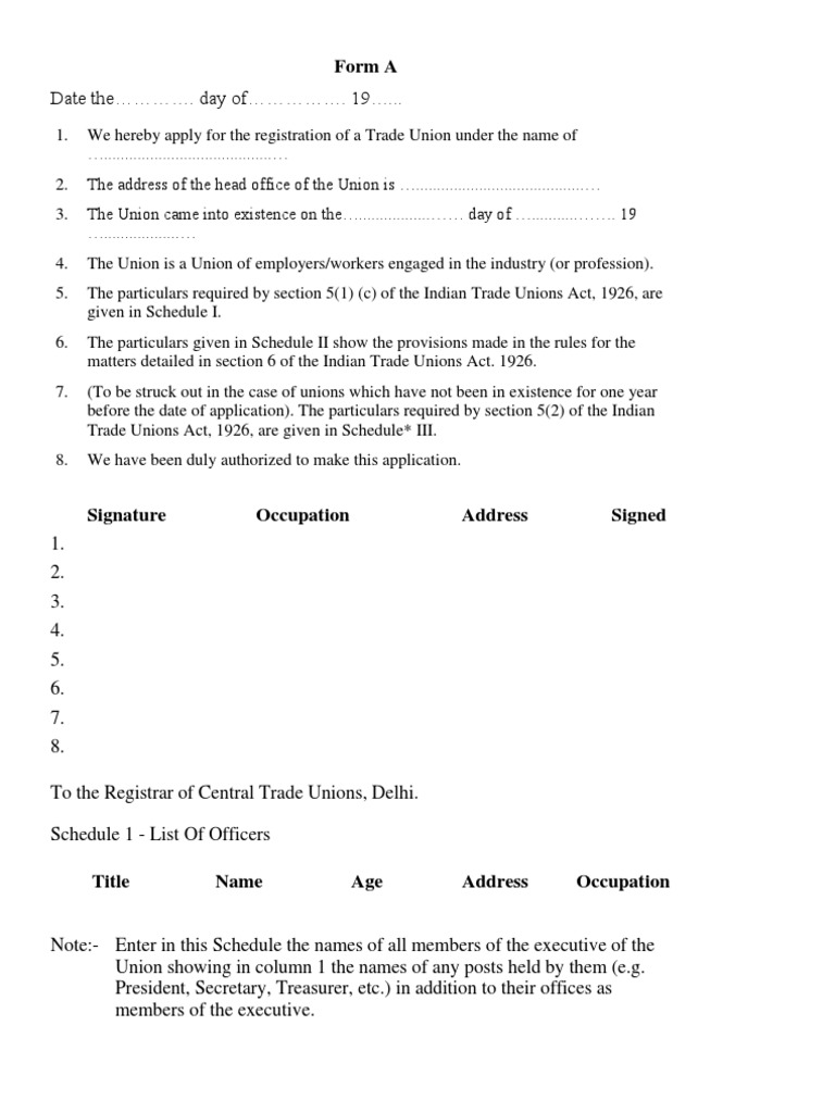 Tu Forms | PDF | Trade Union | Securities (Finance)