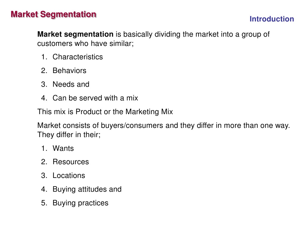 06 Market Segmentation | PDF | Market Segmentation | Market (Economics)