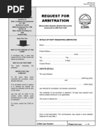 CCMA LRA Form 7.13: Arbitration Request | PDF | Justice | Crime & Violence