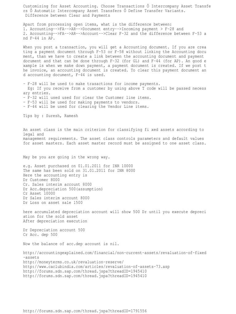 Assets T.code | Download Free PDF | Depreciation | Investing