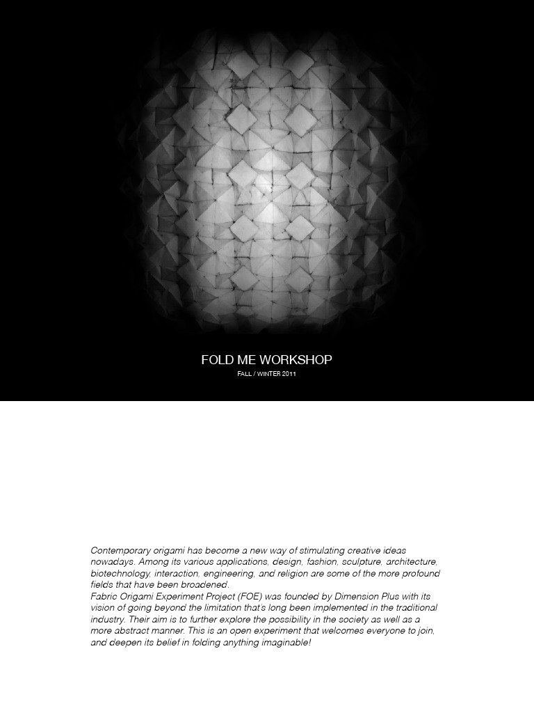 Workshop Dimension+Fold Me 2011 | PDF | Art