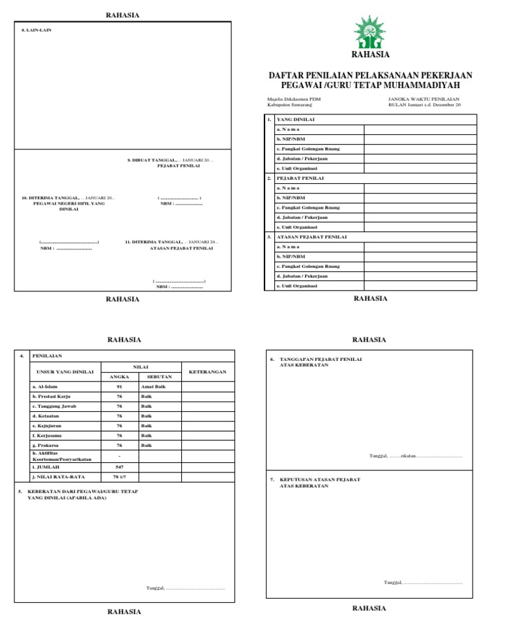 Format Dp3 Majelis | PDF