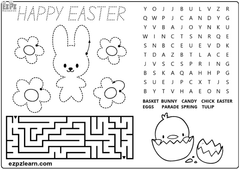 Happy Easter Activity for Kids | PDF