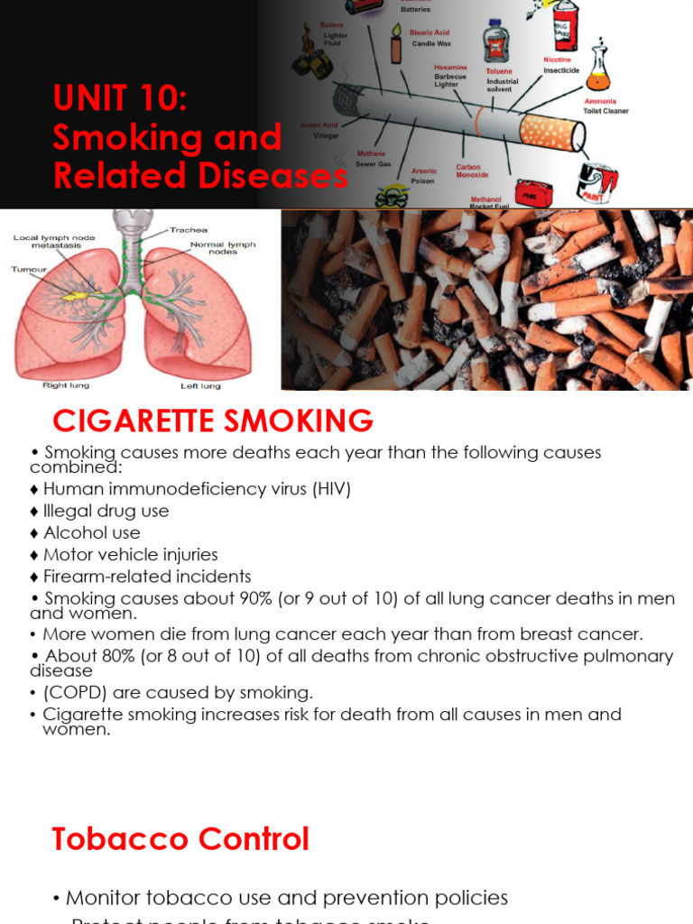 Unit 10. Smoking and Related Risks | PDF | Bronchitis | Respiratory Tract
