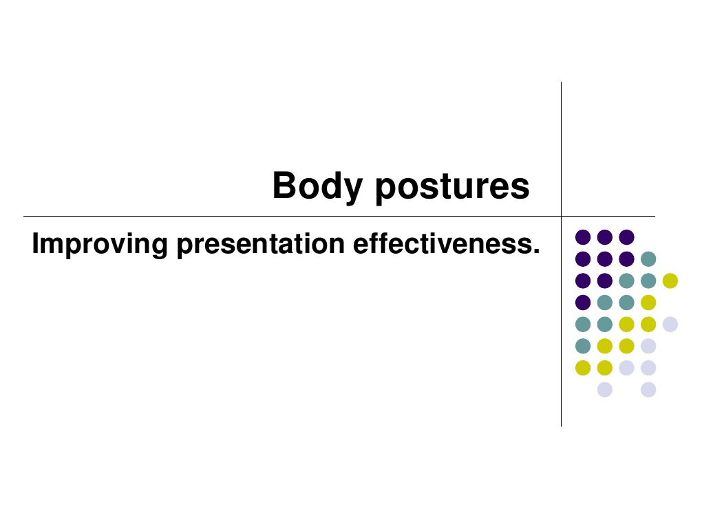 Enhancing Presentation with Body Postures | PDF