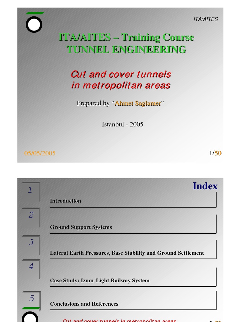 Tunnel Engineering Guidlines | PDF | Tunnel | Deep Foundation