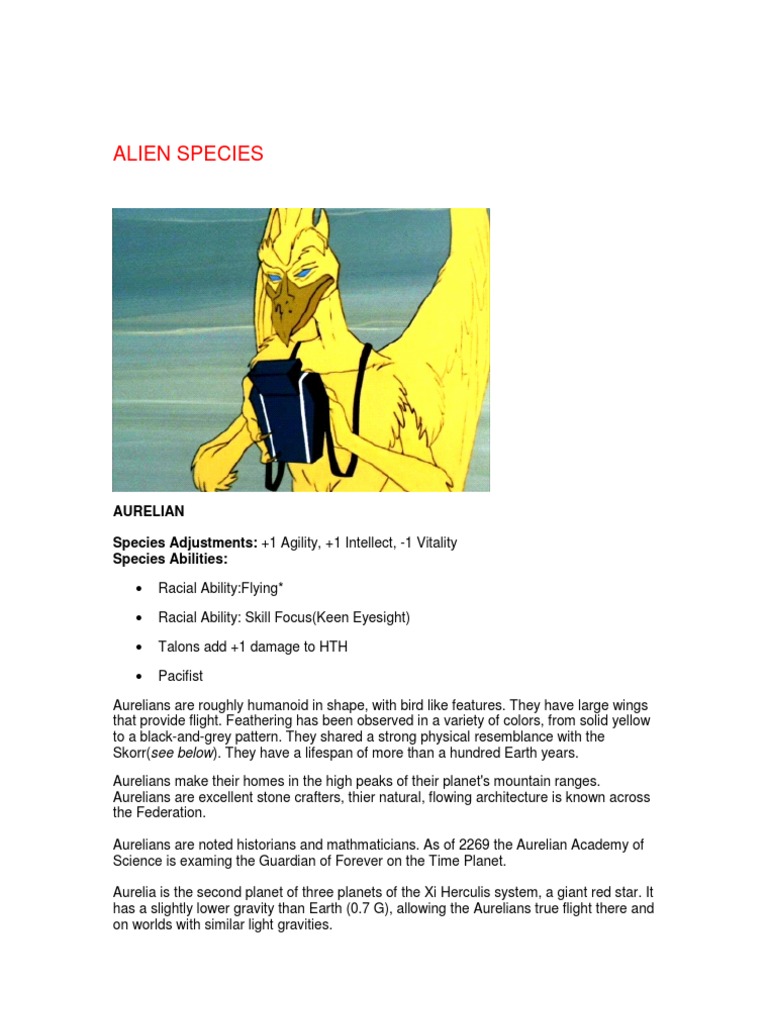 CODA Alien Compilation 1 | PDF | Romulan | United Federation Of Planets