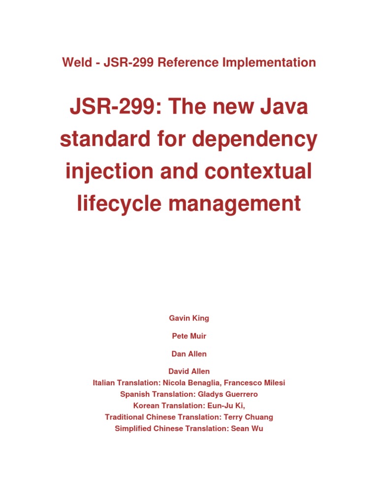 Weld Reference | PDF | Enterprise Java Beans | Java Platform