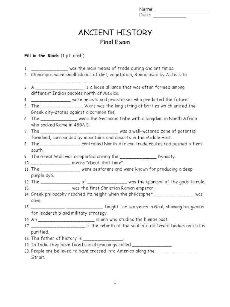 Ancient History Semester Exam #2 | PDF | Ancient Greece | Ancient Rome