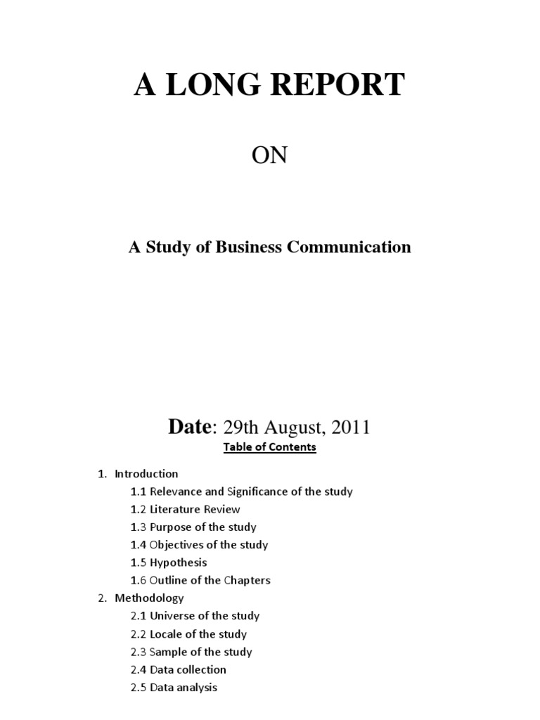 A Report On Business Communication | PDF | Recruitment | Statistical ...