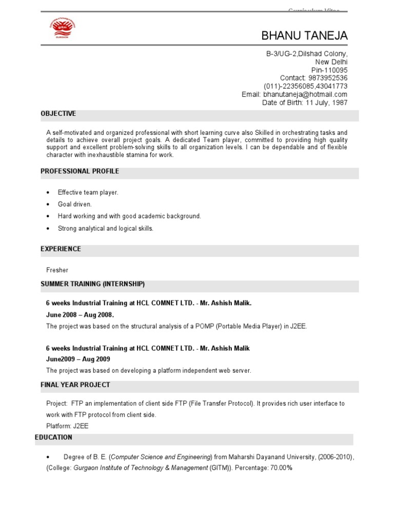 Bhanu Resume CV | PDF | Microsoft Windows | Computing Platforms