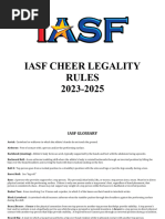 USASF Cheer Rules 25-26 | PDF | Anatomical Terms Of Motion | Cheerleading