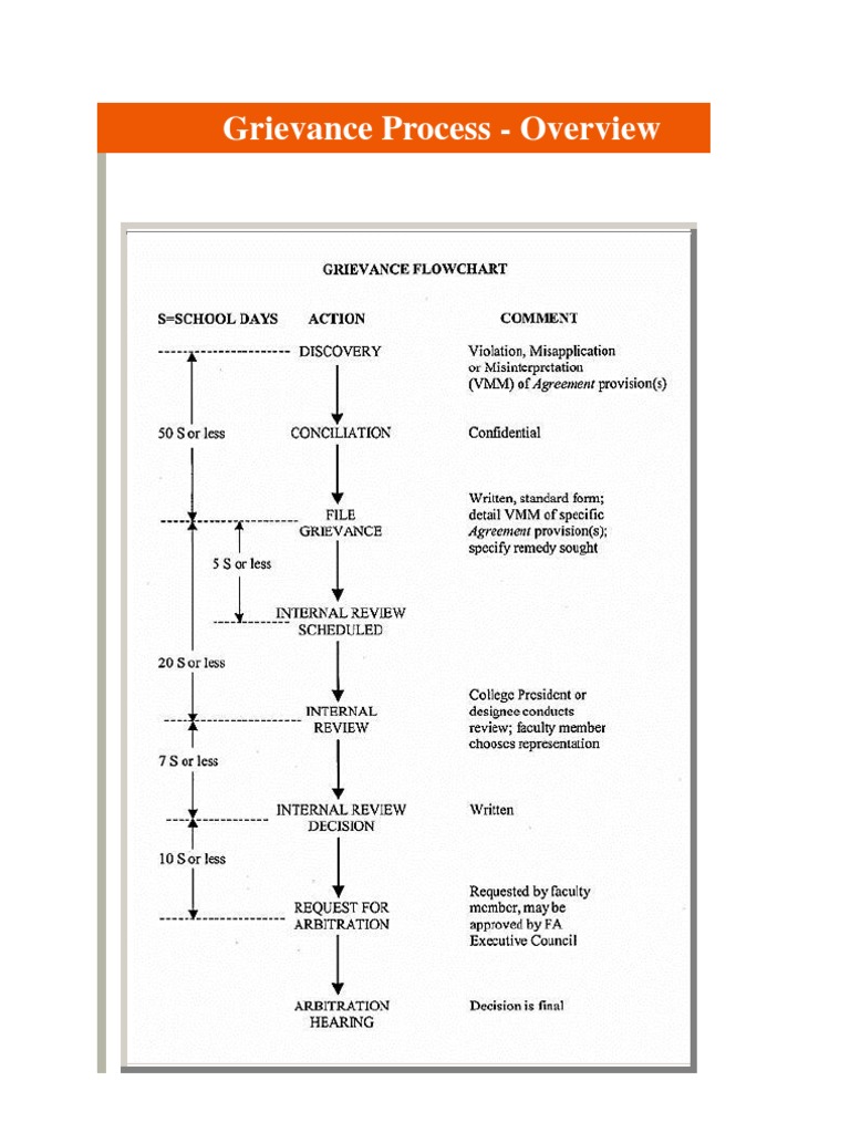 Grievance Process Steps Explained | PDF | Politics | Law