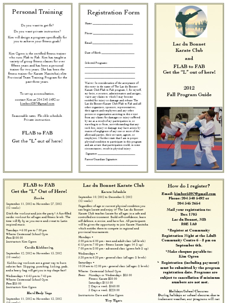 Brochure PDF | PDF | Karate | Sports
