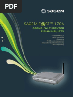 Sagemcom F@st 3896 Modem Overview | PDF | Wi Fi | I Pv6