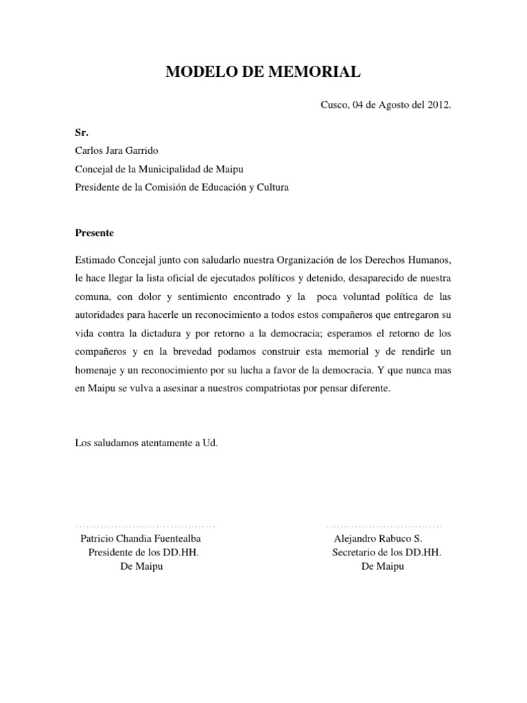 Modelo de Memorial | PDF | Gobierno | Política (general)