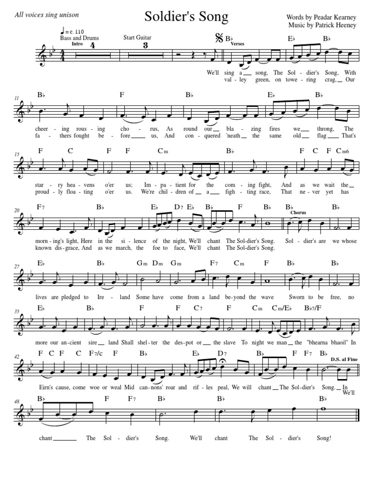 The Soldiers Song | PDF | Art