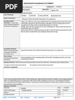 Disciplinary Hearing Opening Statement Guide | PDF | Career & Growth