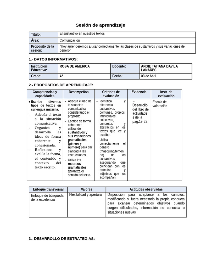 SUSTANTIVO 08-04 | PDF | Sustantivo | Adjetivo