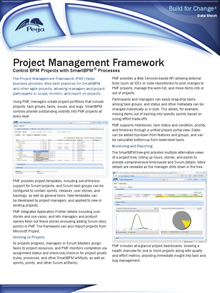 DataSheet Project Management Framework | PDF | Scrum (Software Development) | Information ...