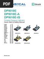 DPI 610/615 Pressure Calibrator Manual | PDF | Parameter (Computer ...