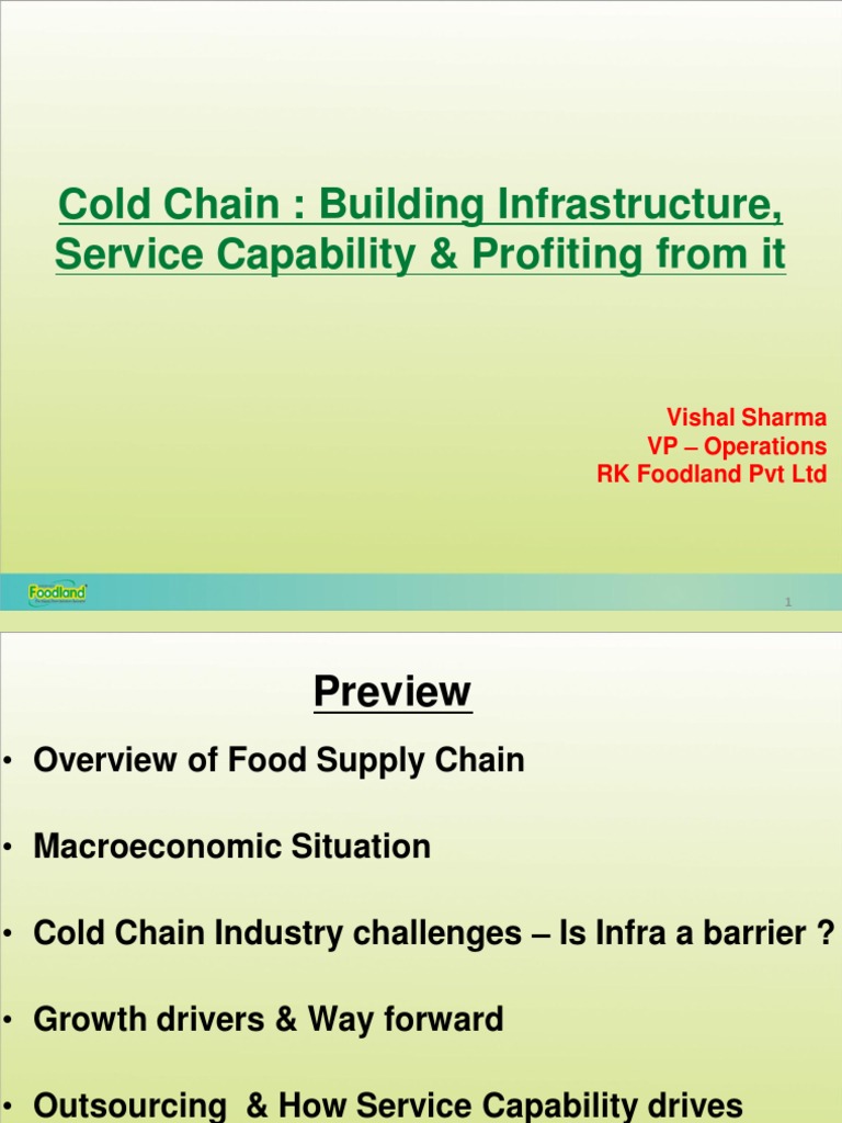 RK Foodland - PPT For Cold Chain | PDF | Supply Chain | Logistics