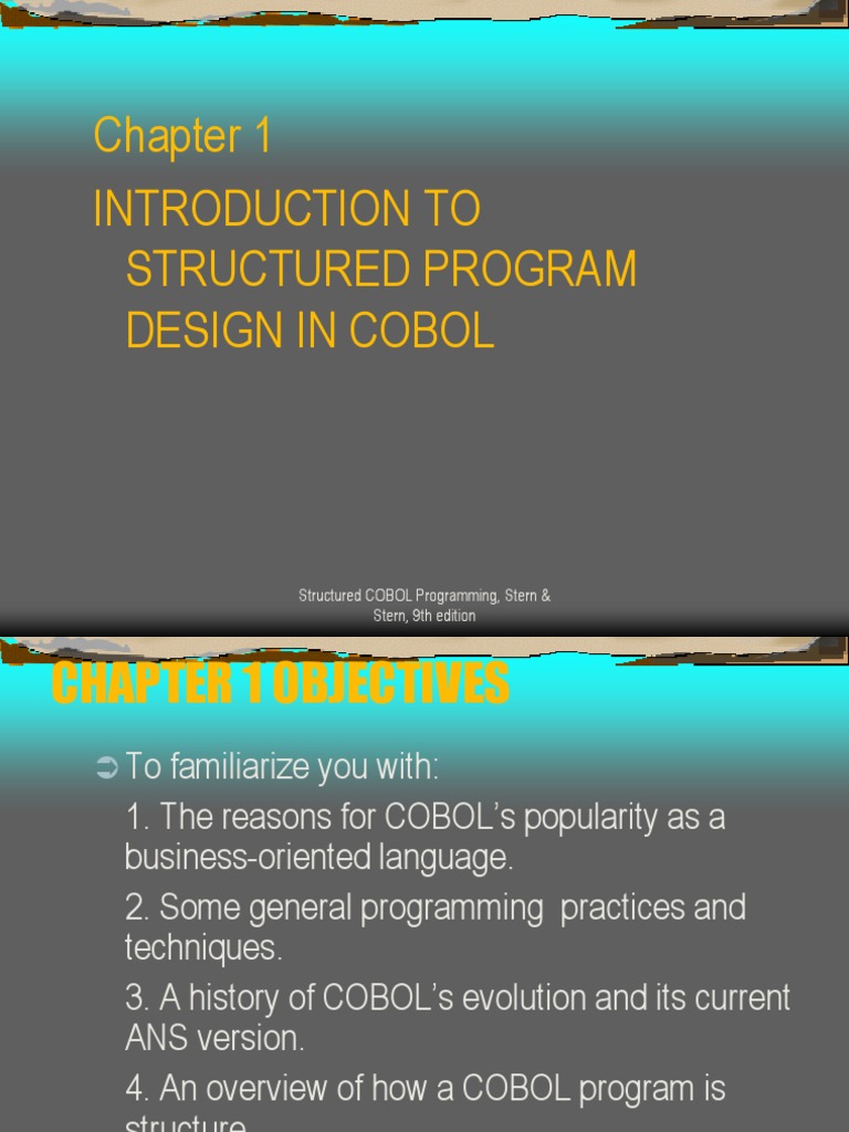 Introduction Cobol | PDF | Computer Program | Programming