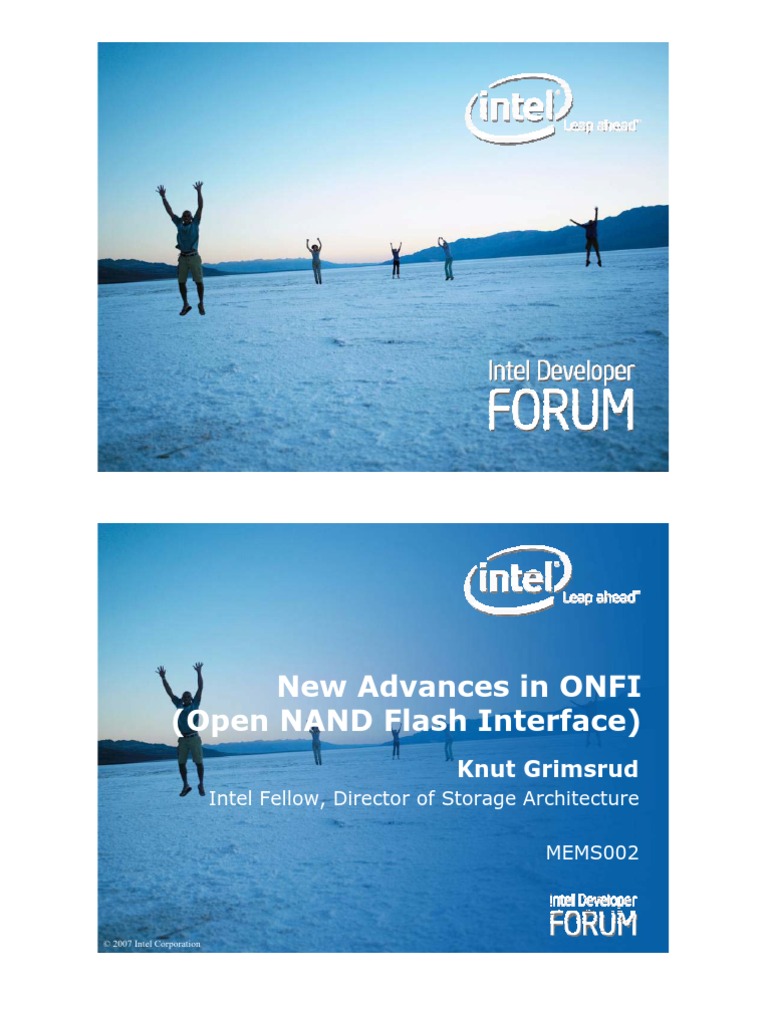 New Advances in ONFI (Open NAND Flash Interface) : Knut Grimsrud | PDF ...