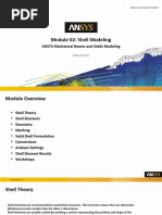 Ansys SHELL181 Element Overview | PDF | Elasticity (Physics) | Stress ...