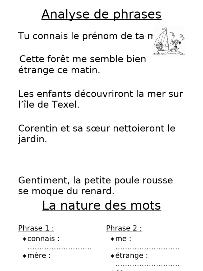 Analyse de Phrases | PDF
