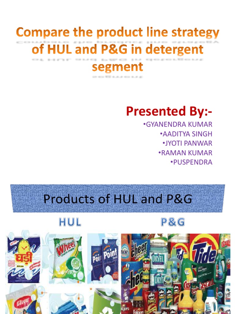 Compare The Product Line Strategy of HUL and | PDF | Distribution ...