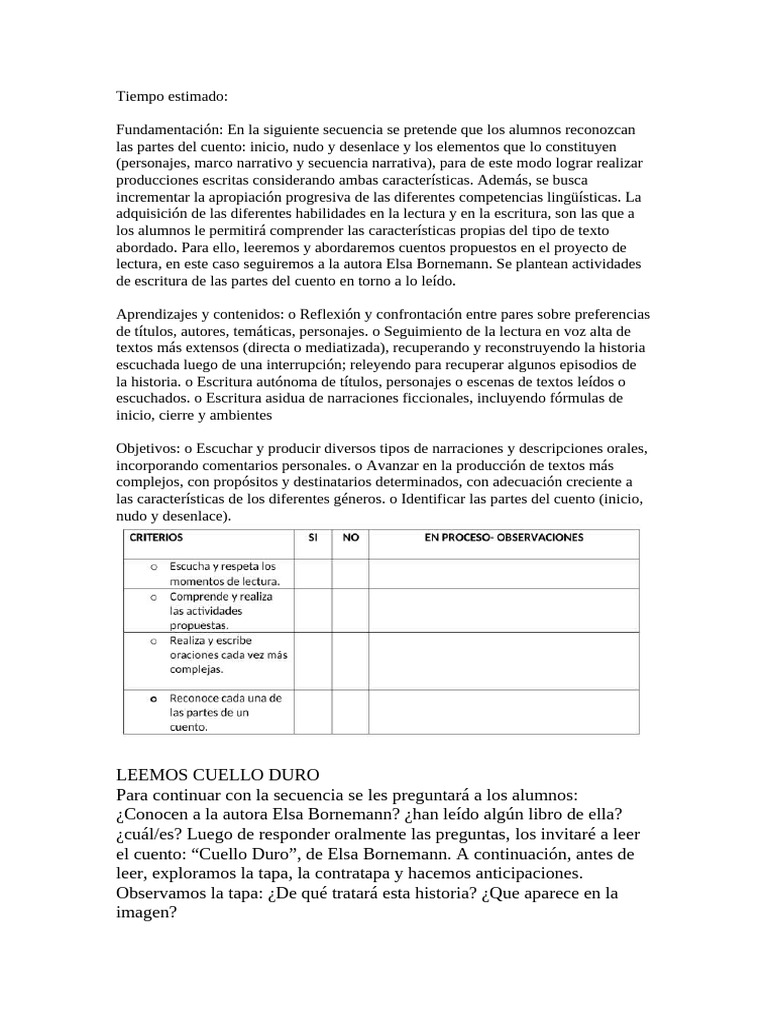 secuencia cuento | PDF | Caperucita Roja | Narración