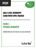 AQA GCSE Geography Paper 1 Overview | PDF | Rainforest | Coast