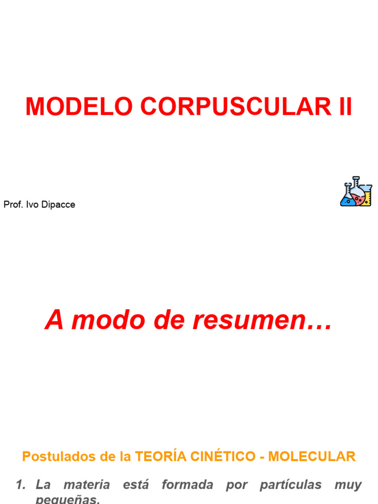 Modelo Corpuscular II (1) | PDF | Gases | Líquidos