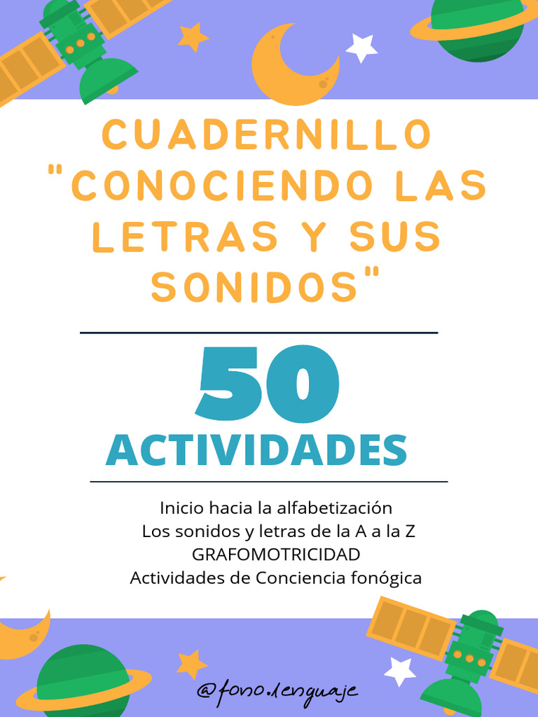 Cuadernillo Conociendo Las Letras y Sus Sonidos @fono - Lenguaje | PDF