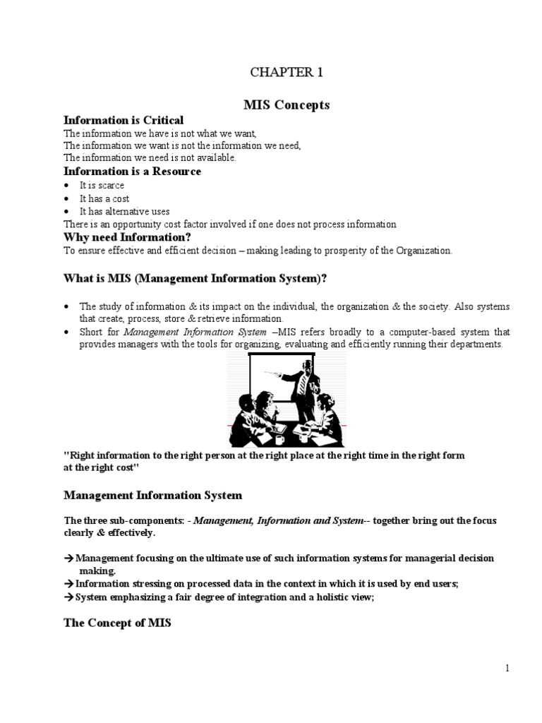 Chapter 1 | PDF | Information System | System