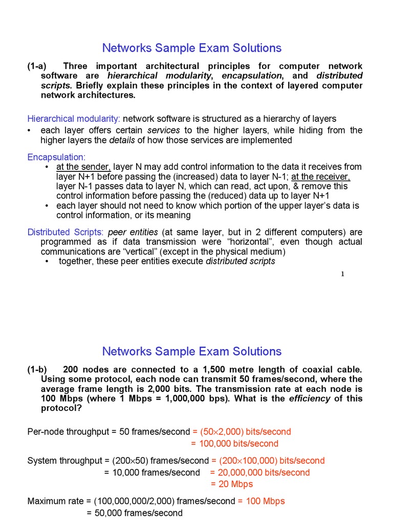 csd8 Summer07solns | PDF | Routing | Computer Network